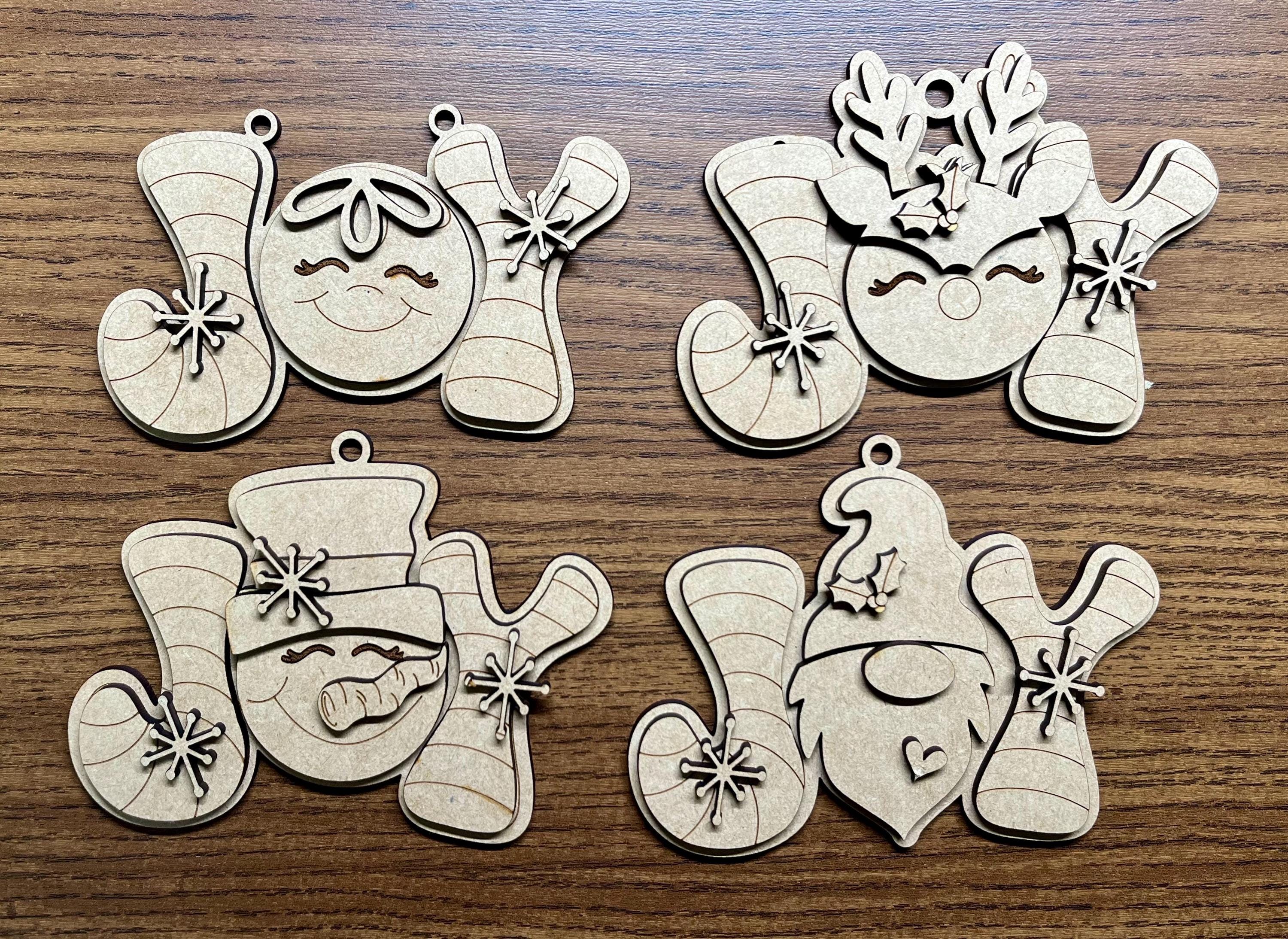 Ready to Paint - Joy Candy Cane Ornament - Etsy