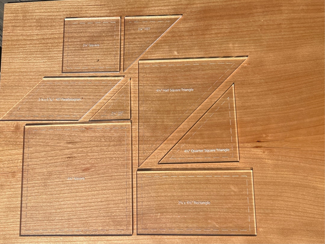 9 Inch Block Acrylic Quilt Template - Etsy