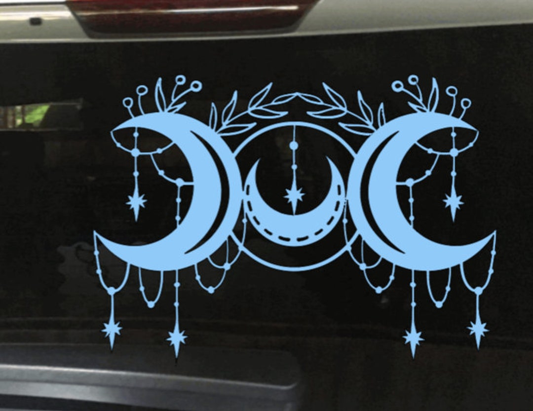 Triple Moon - Vinyl Decal - Etsy