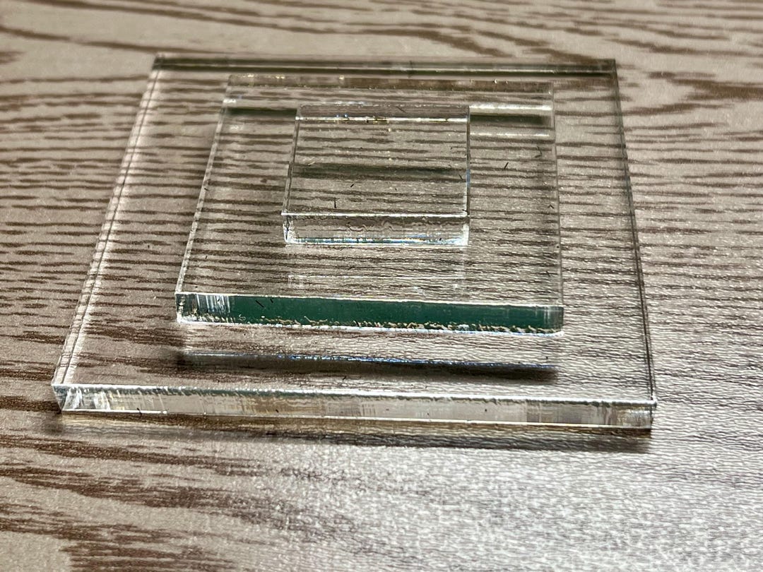 1/4" Acrylic Squares - Any Size - Etsy