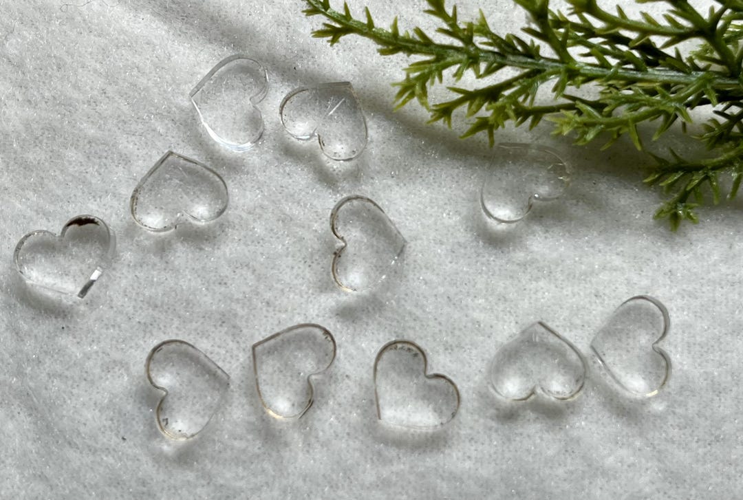 Small Clear Acrylic Heart Confetti / Scatter - Etsy