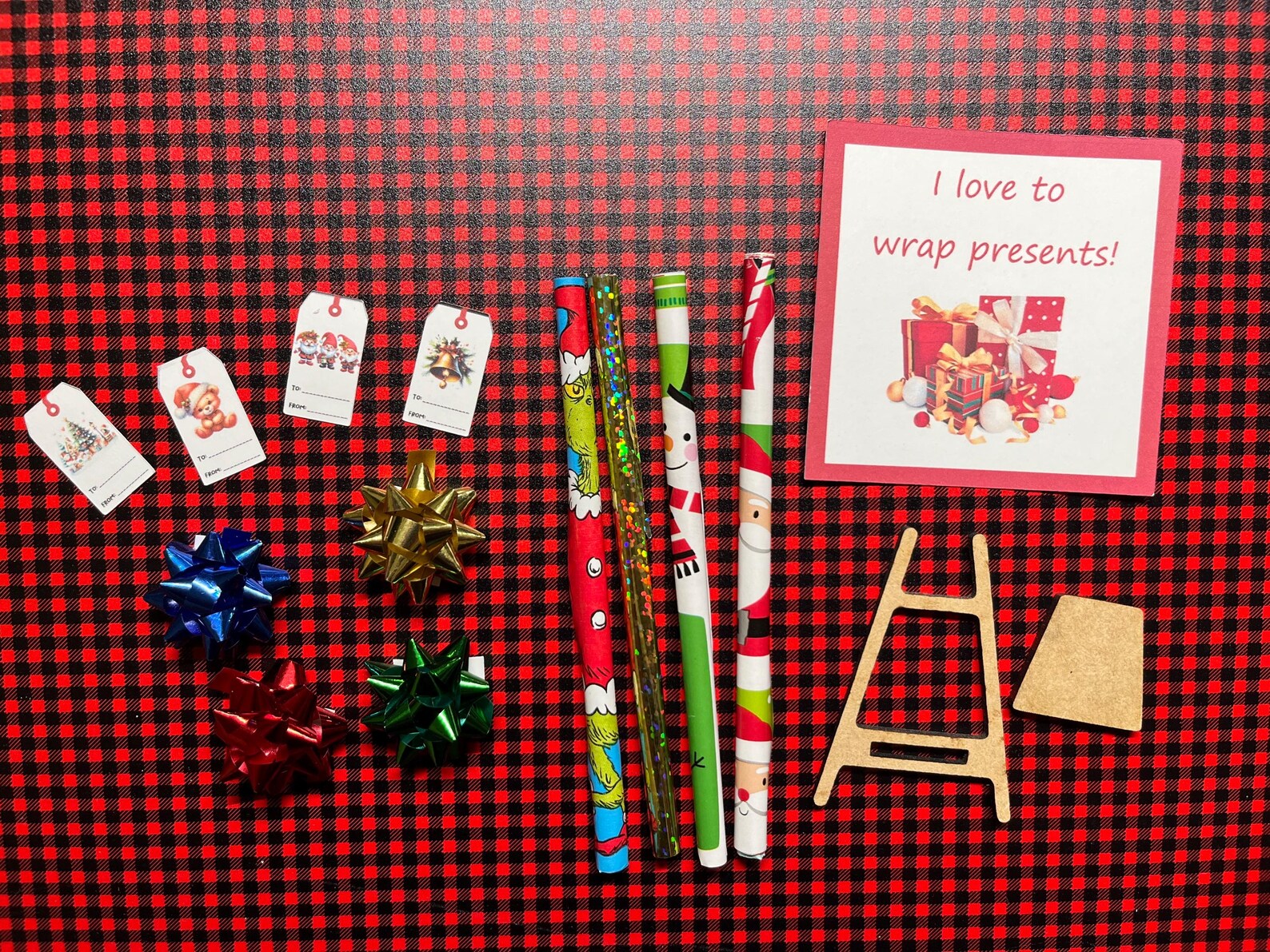 Elf Wrapping Paper Set Prop - Etsy