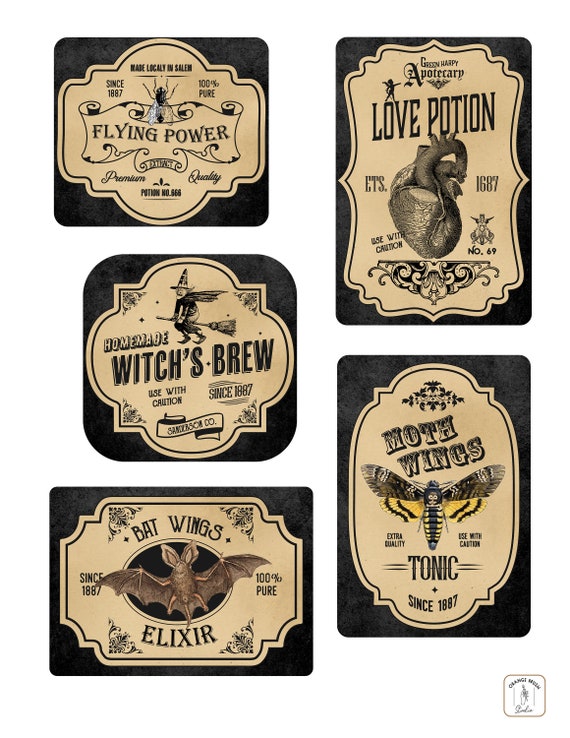 Apothecary Halloween Borders