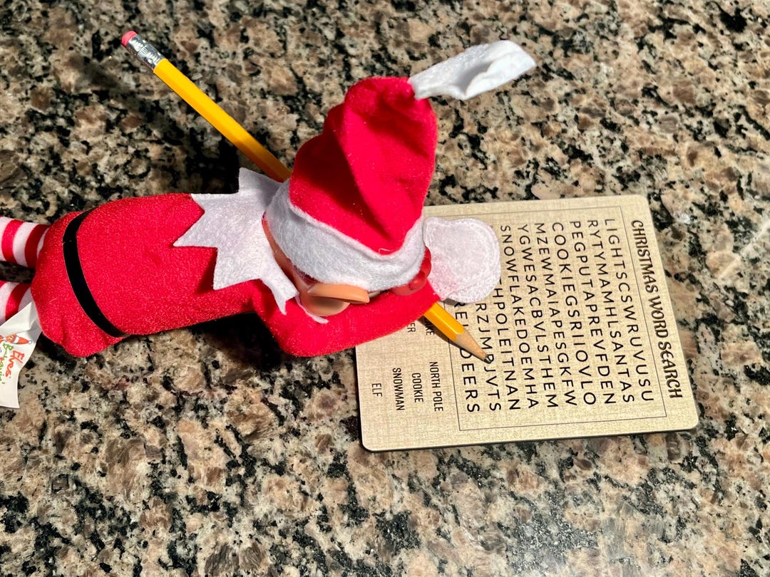 Elf Wood Prop / Accessories - Word Search - Etsy