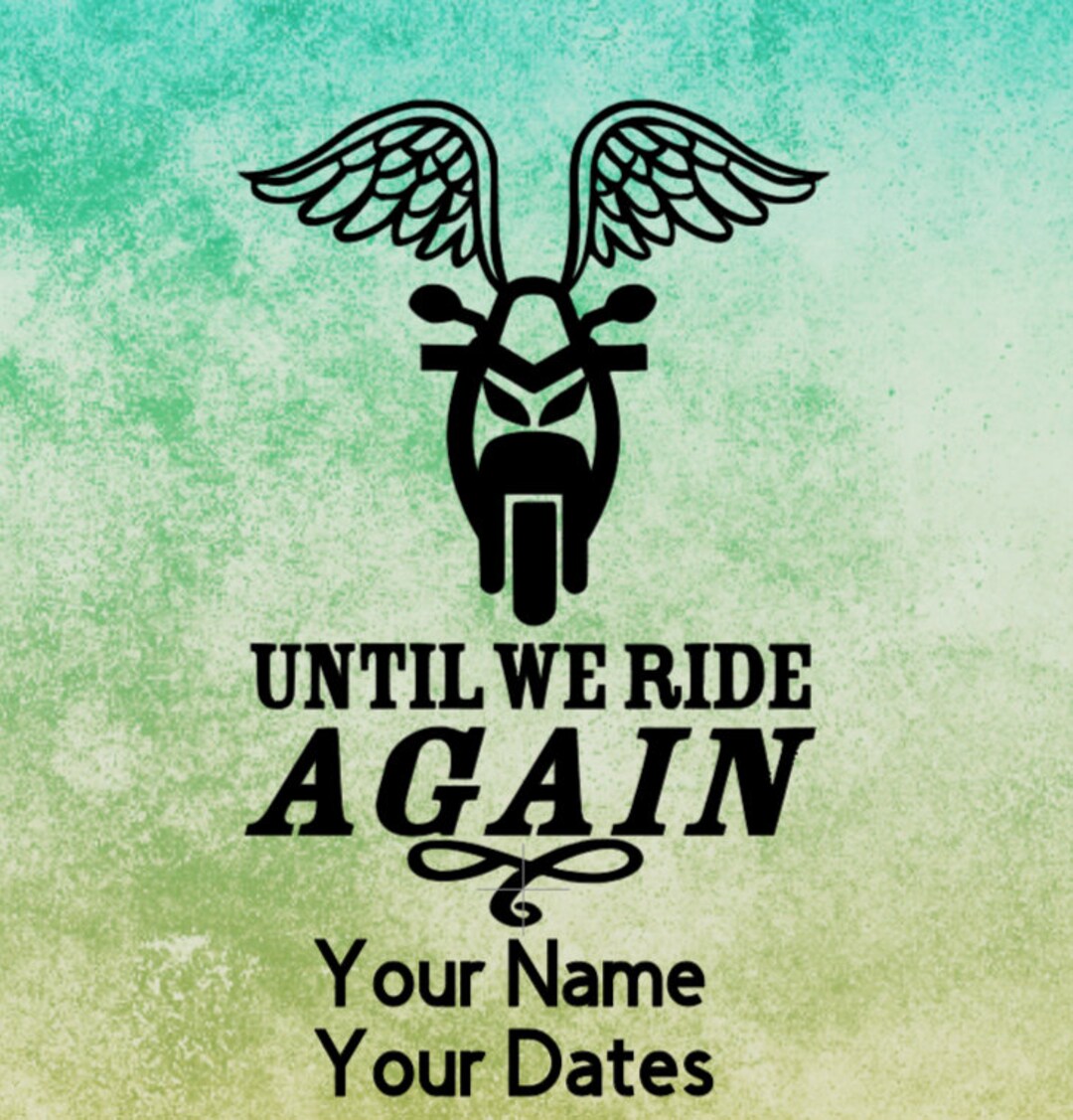 Motorcycle / Biker Memorial - Until We Ride Again #2 - Vinyl Decal - Etsy