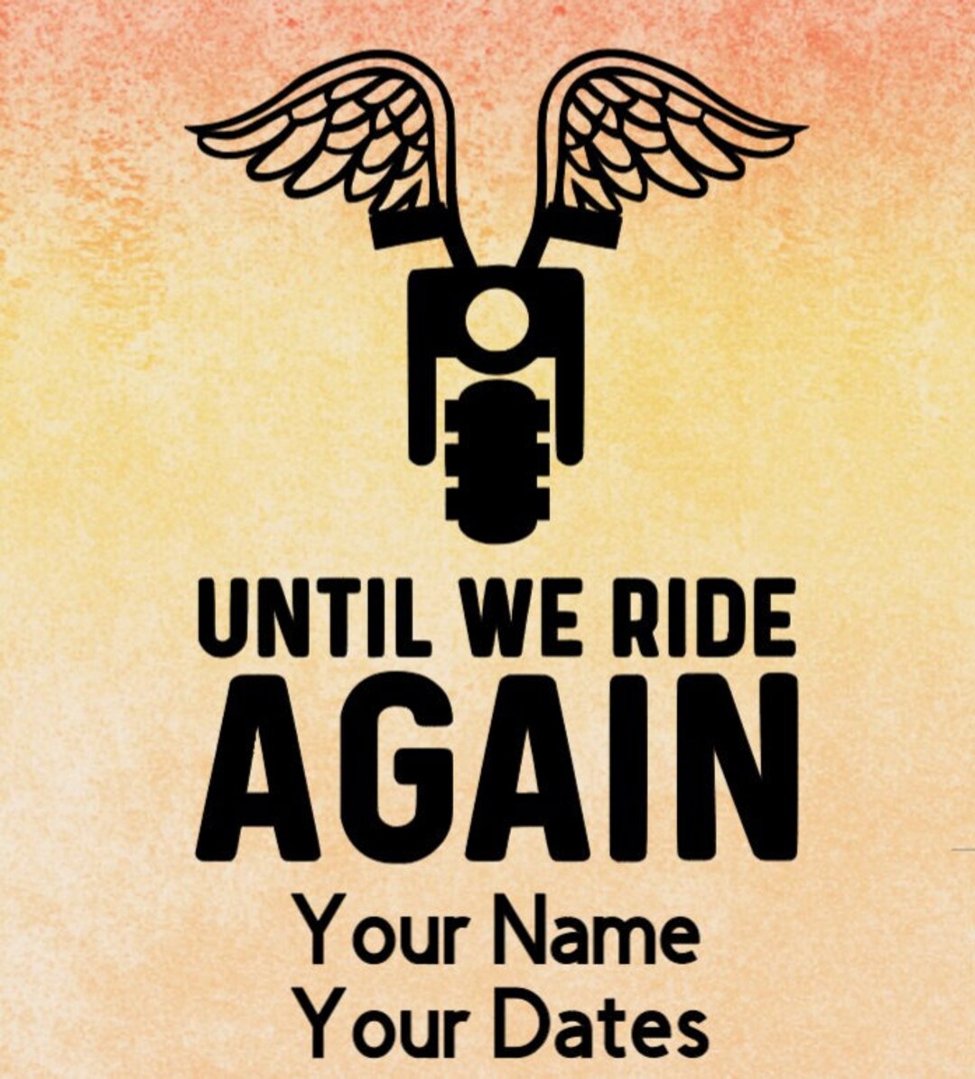 Motorcycle / Biker Memorial - Until We Ride Again - Vinyl Decal - Etsy