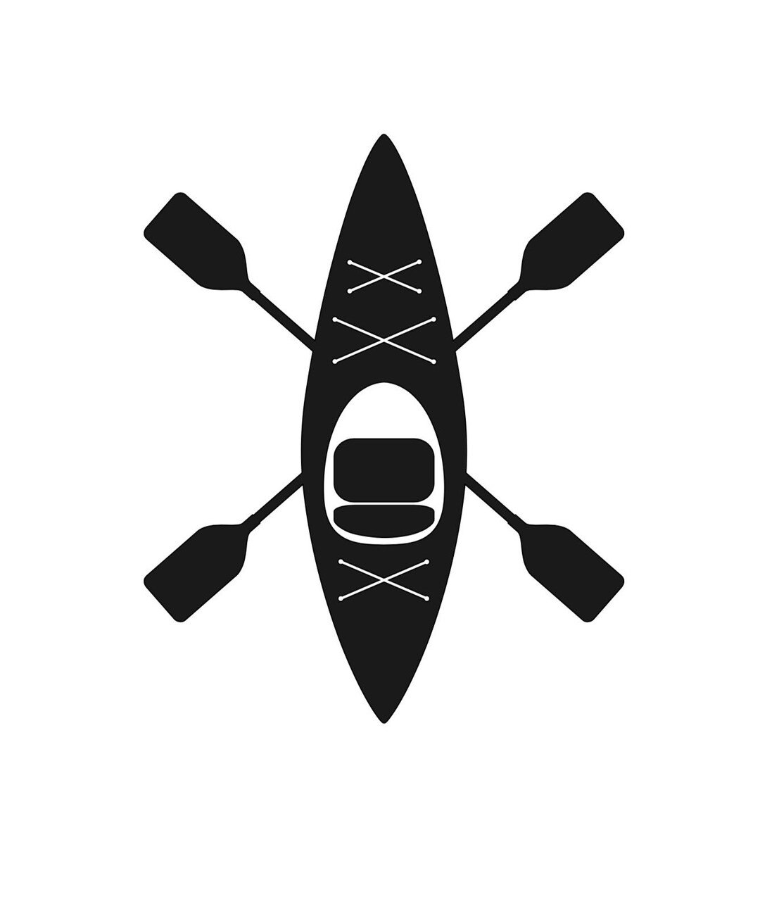 Kayak and Paddles Vinyl Decal - Etsy