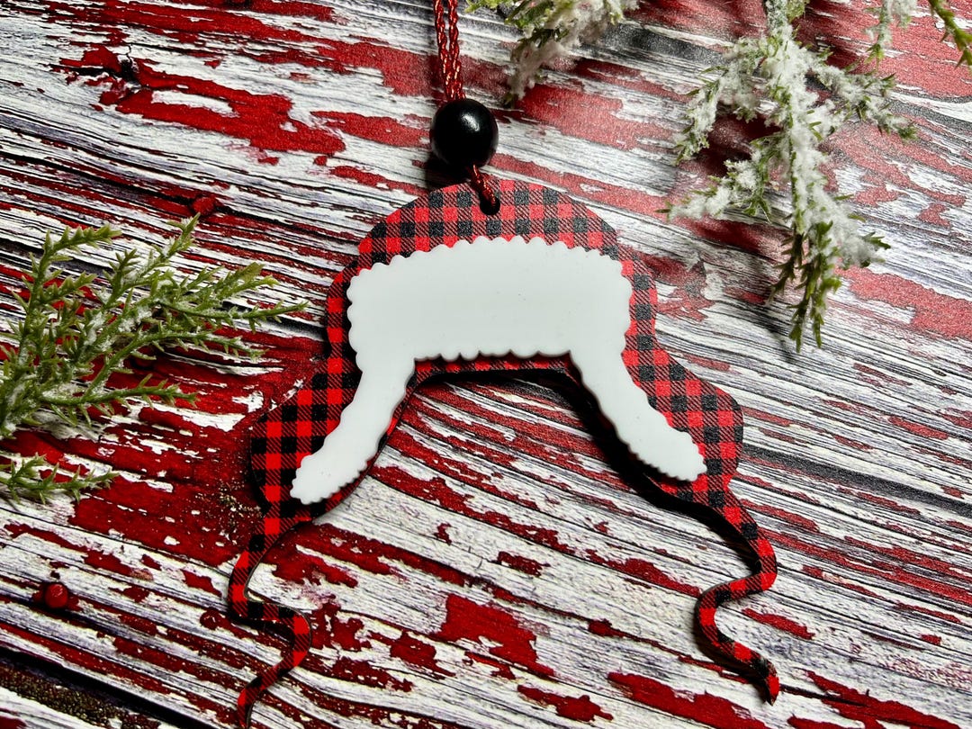 Christmas Trapper Hat Ornament - Etsy