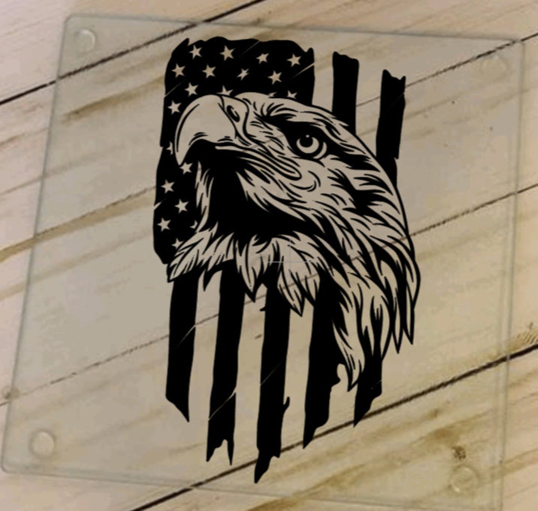 Eagle / American Flag 6 - Vinyl Decal - Etsy