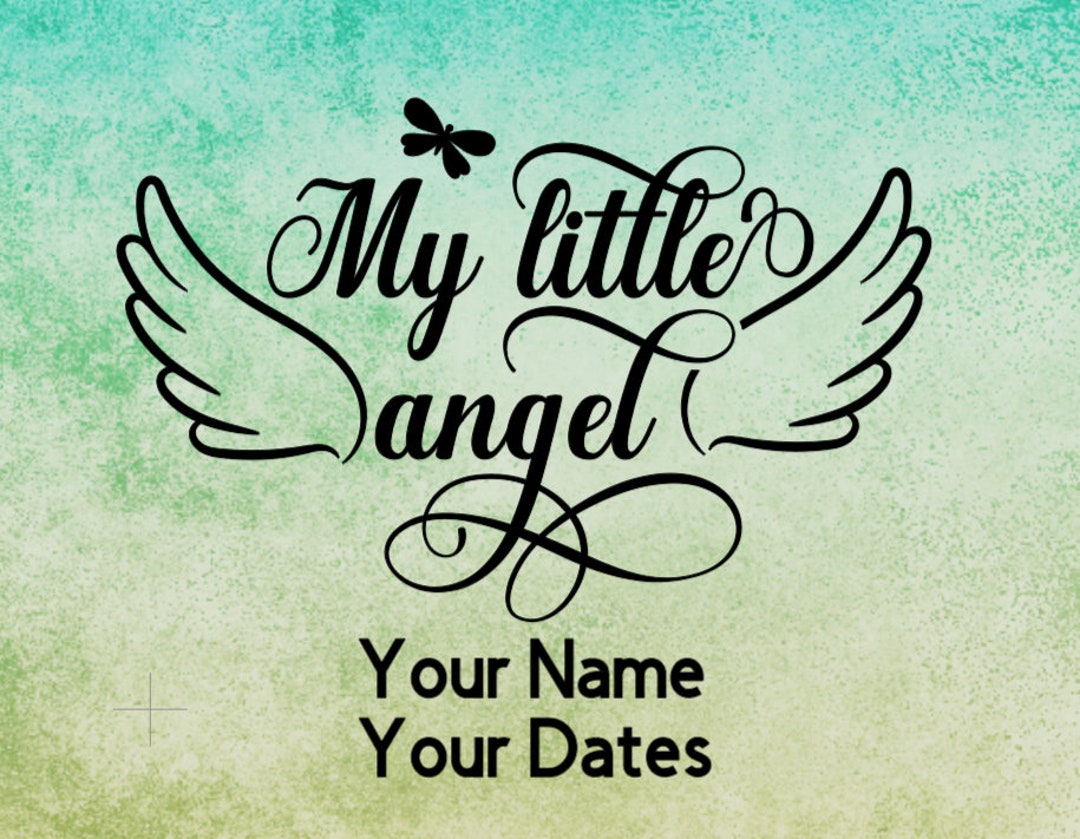 Memorial - My Little Angel - Vinyl Decal - Etsy