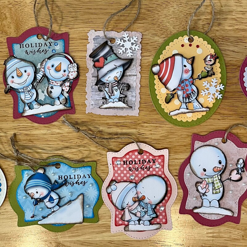 Christmas Tags Handmade - Etsy