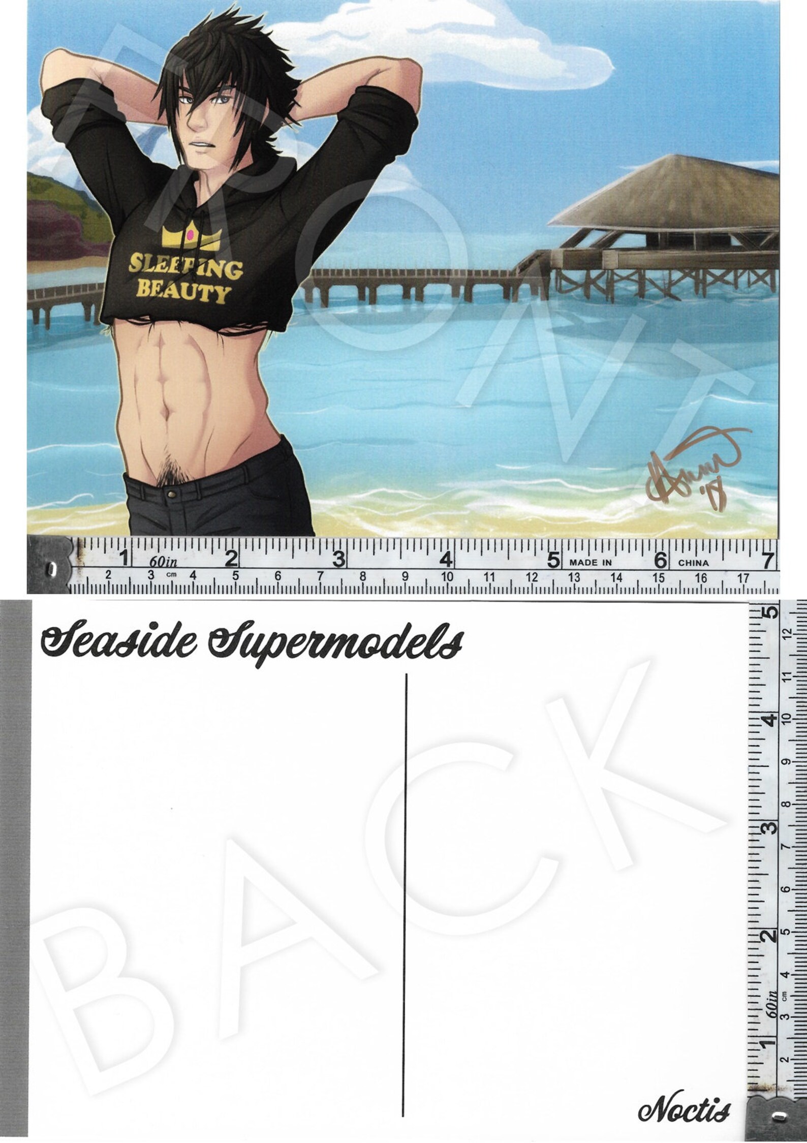 Final Fantasy XV Crop Top Postcards 5x7 | Etsy