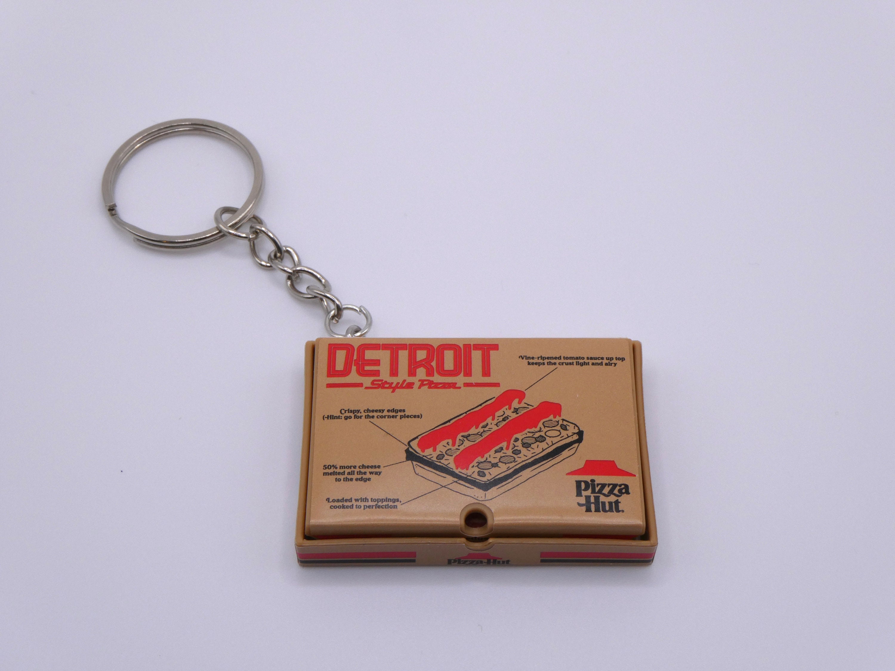 Pizza Hut Detroit Style Pizza Mini Brand Keychain food Keychain snack ...
