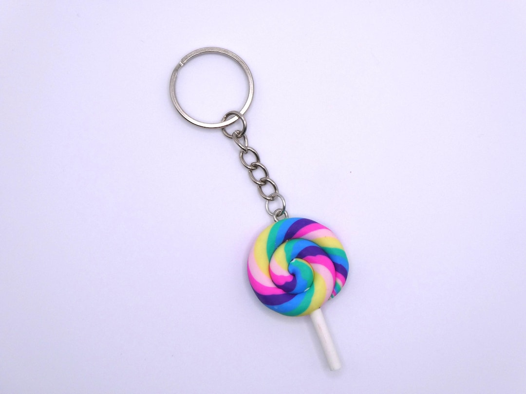 Bold Color Lollipop Keychain |food Keychain |snack Keychain|fun ...