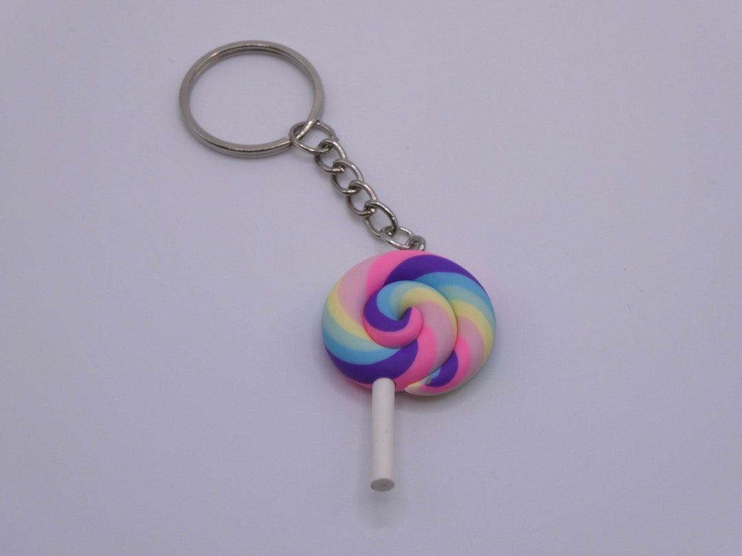 Pastel Lollipop Keychain food Keychain snack Keychainfun Keychain ...