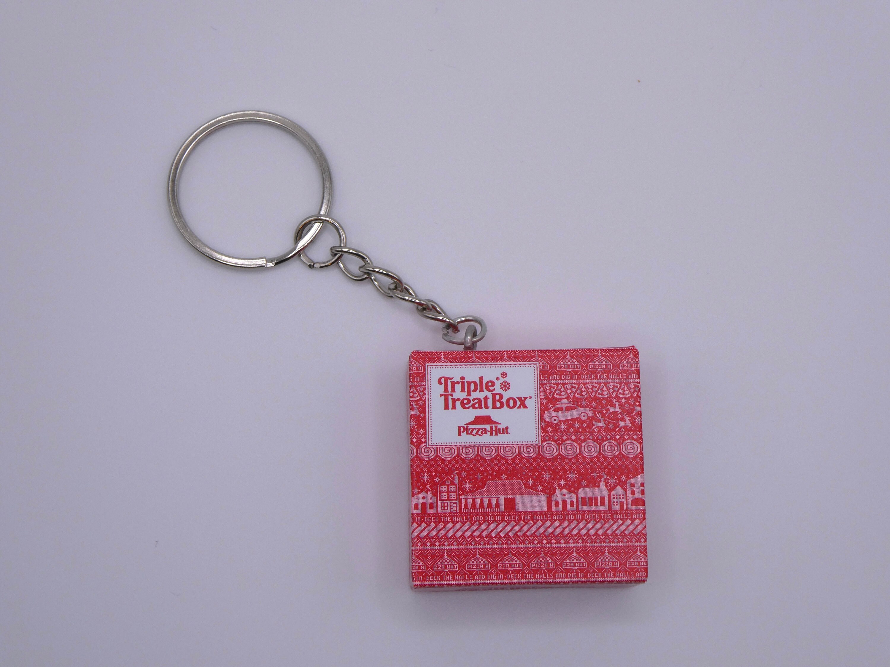 Pizza Hut Triple Treat Box Mini Brand Keychain food Keychain snack ...