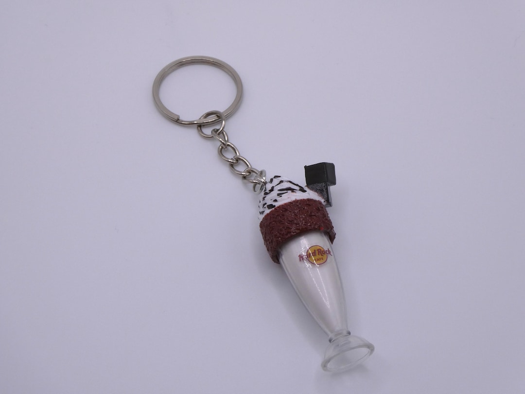 Hard Rock Cafe Chocolate Milkshake Mini Brand Keychainfood Keychain ...