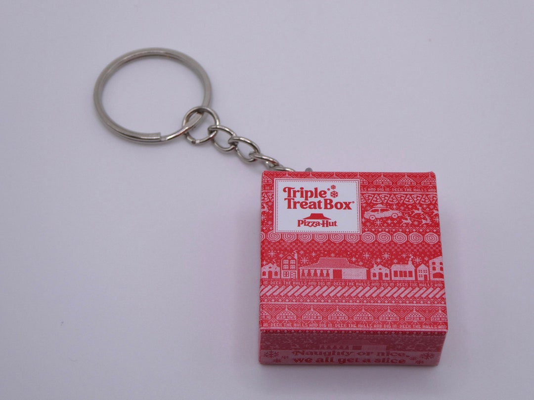 Pizza Hut Triple Treat Box Mini Brand Keychain |food Keychain |snack ...