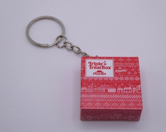 Pizza Hut Detroit Style Pizza Mini Brand Keychain food Keychain snack ...