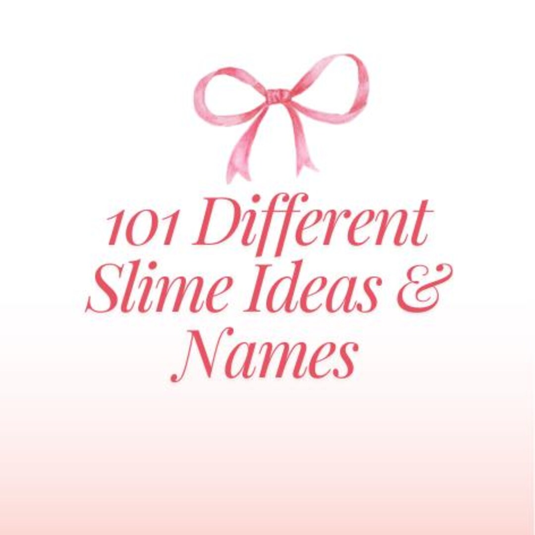 101 Different Slime Ideas and Names - Etsy
