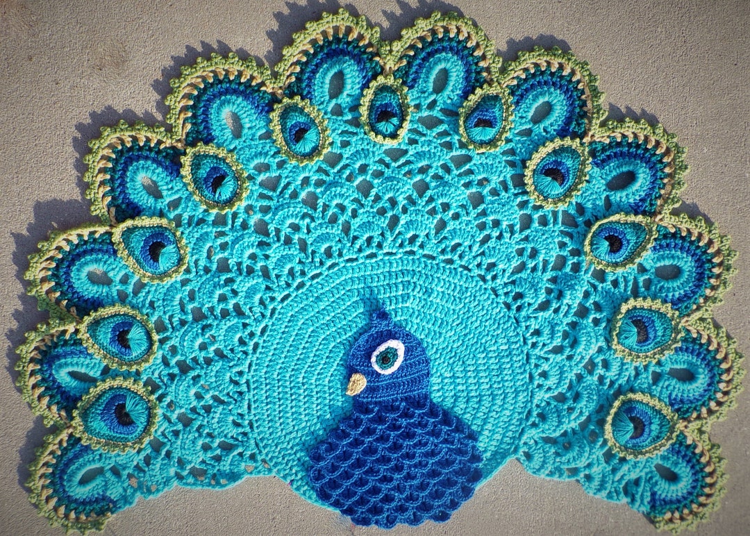 Peacock Rug Etsy