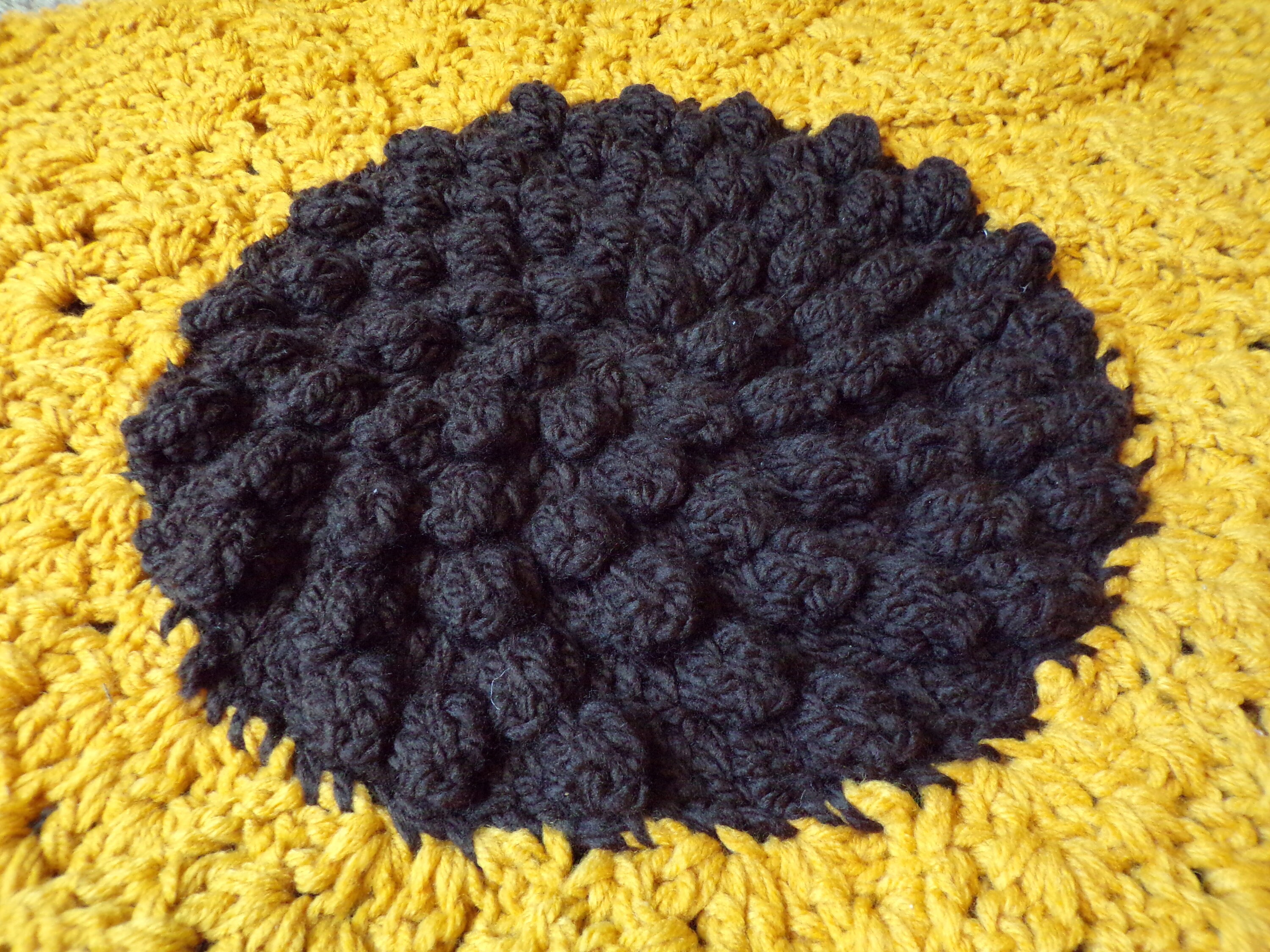Crochet Sunflower Rug pattern With Exclusive Video Tutorials - Etsy
