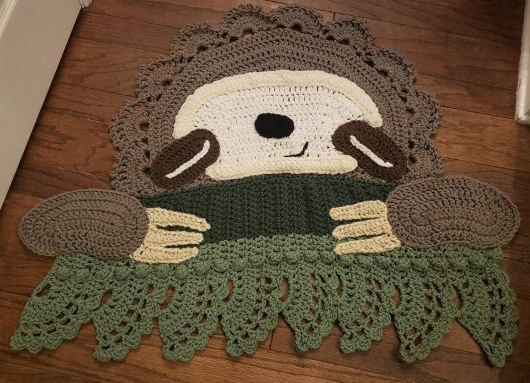 Sloth Nursery Rug Crochet - Etsy