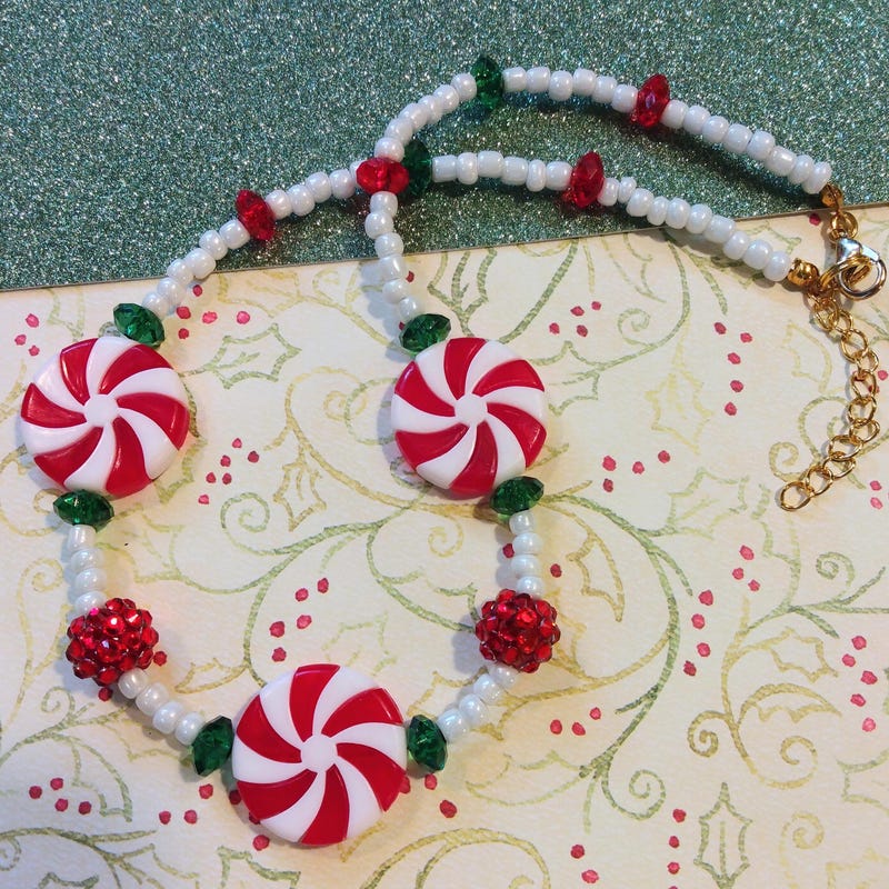 Christmas Necklace - Etsy