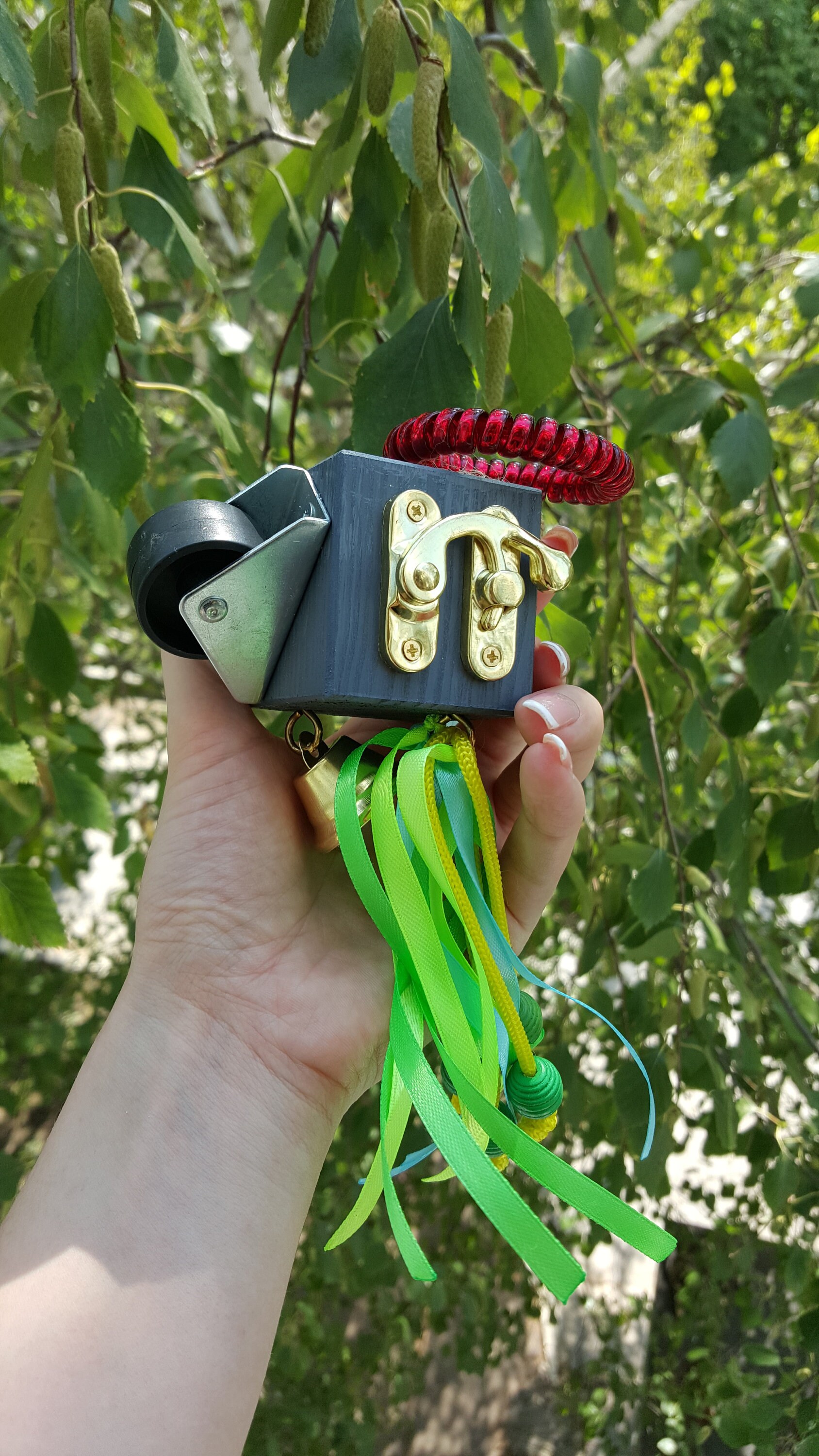 Fidget Cube Lock Board Baby Montessori Toy Travel Busy Board Wooden Toy ...