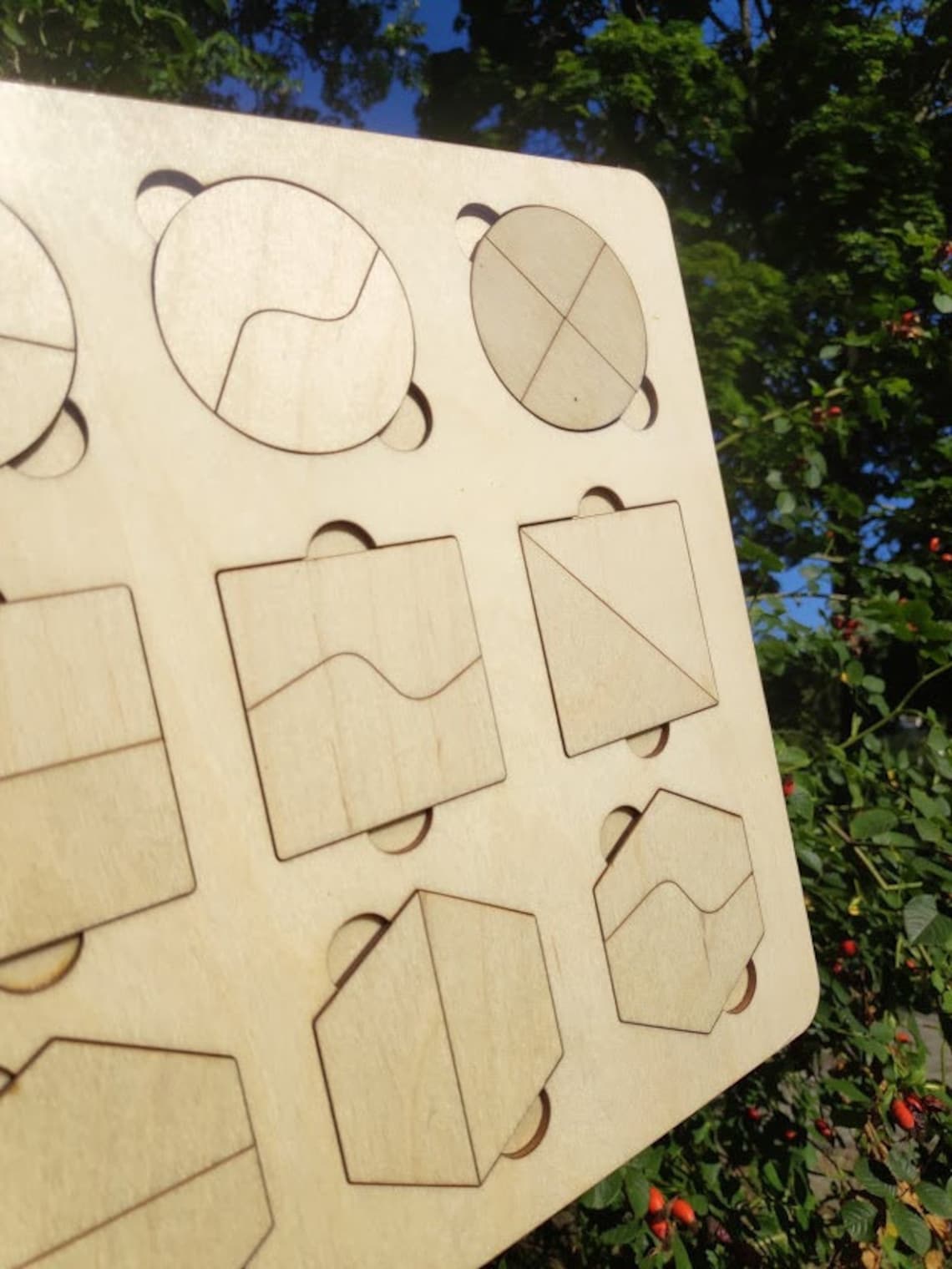 Geometric Shape Wooden Puzzle Montessori Puzzle Wooden Toy - Etsy UK