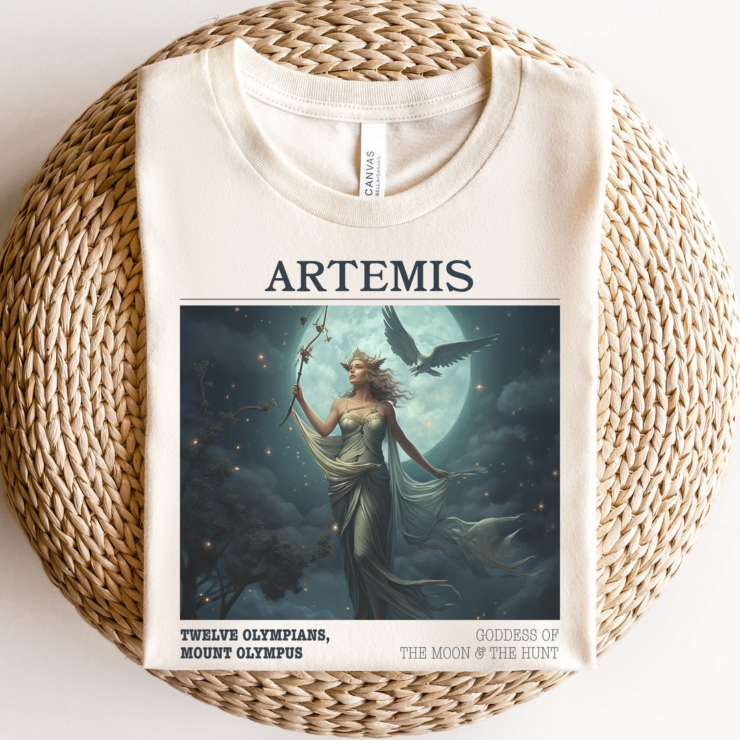 Artemis Shirt: Greek Mythology, Bookish Gift - Etsy