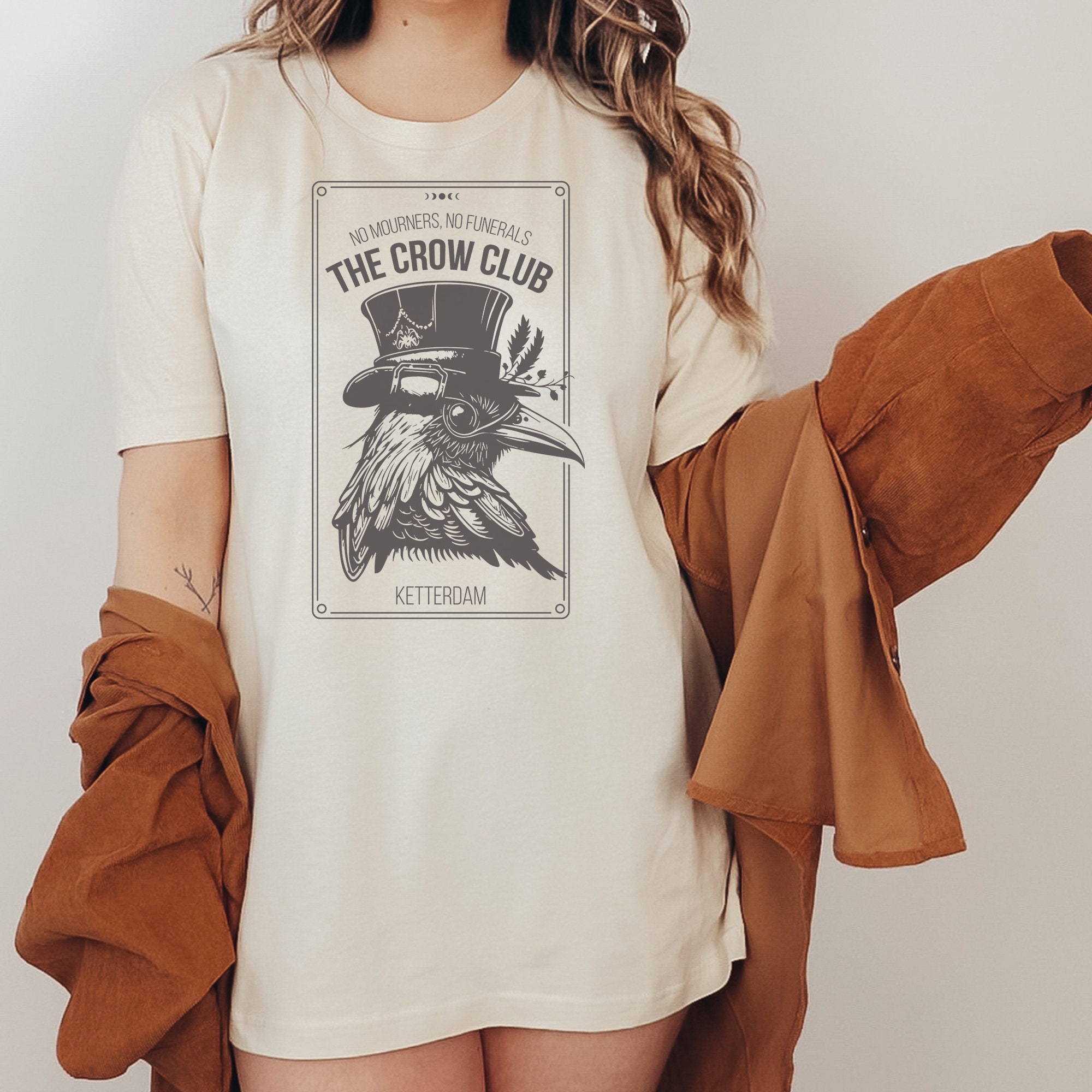 Six of Crows Shirt, No Mourners Merch, Ketterdam Crow Club, Kaz Brekker ...