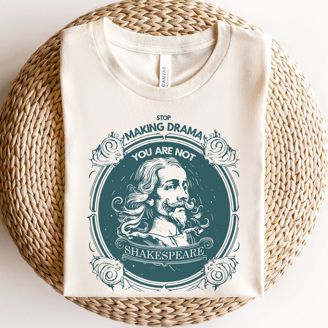 Shakespeare Shirt, Bookish Merch, English Teacher Gift, Literature Poet ...