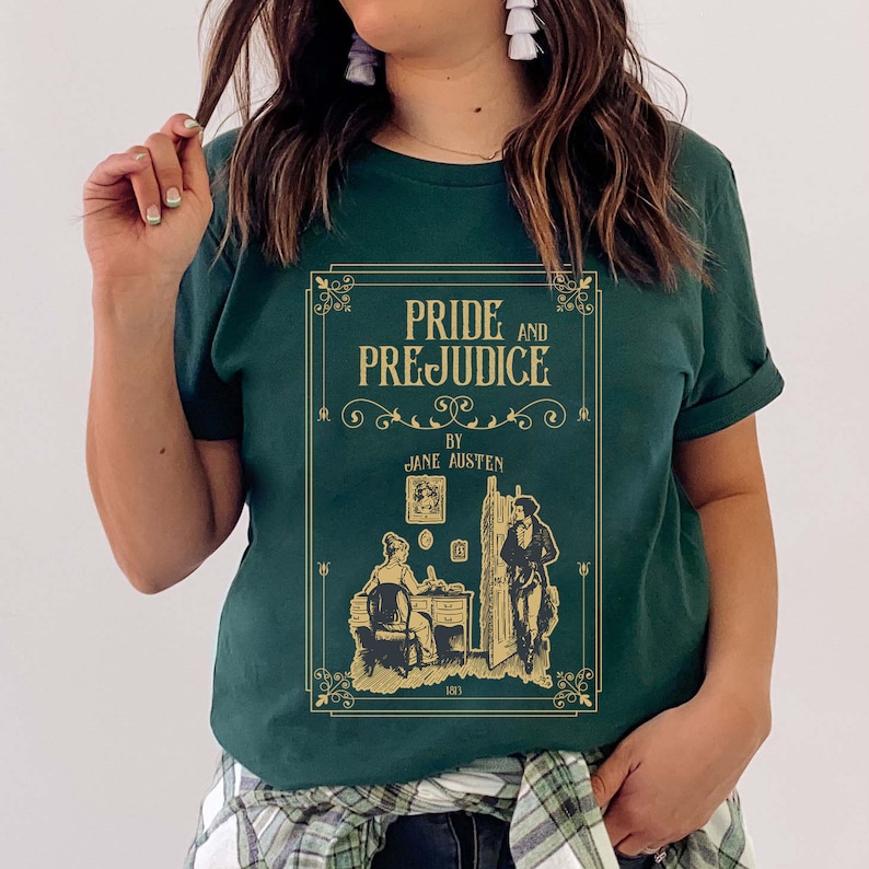 Pride and Prejudice, Jane Austen Gifts, Bookish Shirt, Booktok Bookish ...