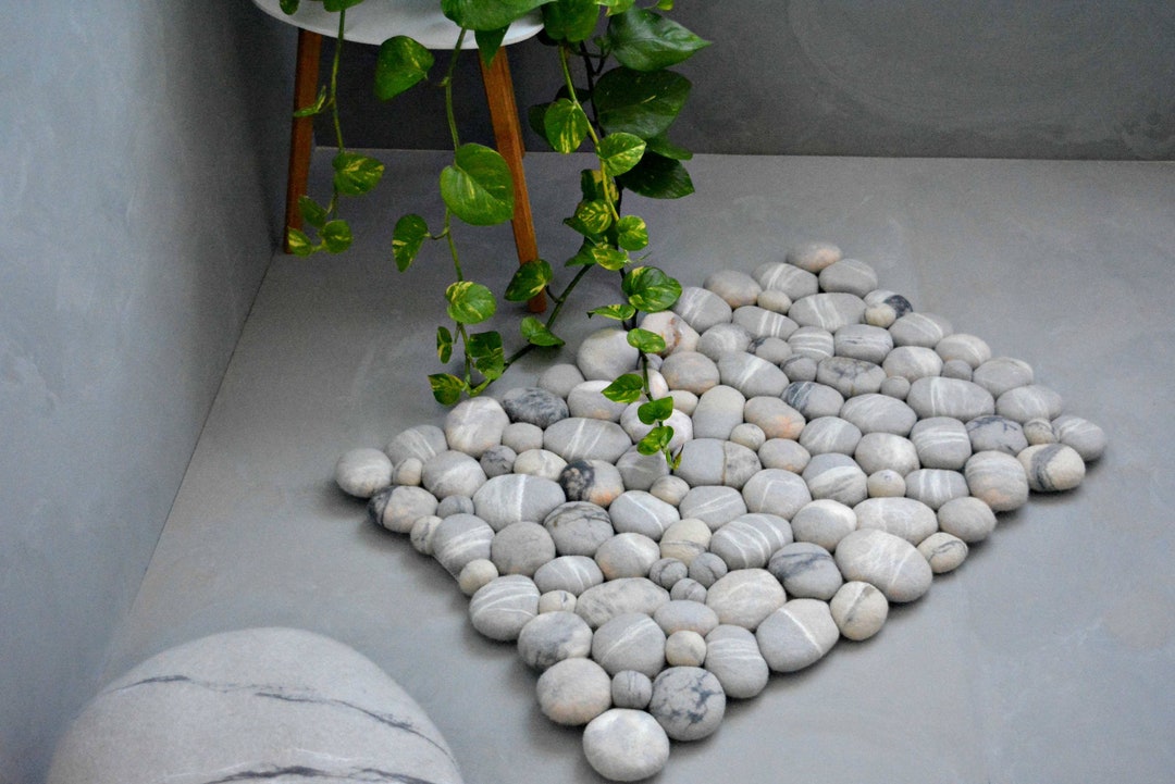 Felt Stone Rug Wool Stone Rug Pebble Rug Felted Pebble - Etsy