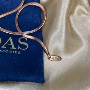 Rose Gold Snake Necklace Chain - Snake Chain - Rose Gold Choker - Rose ...