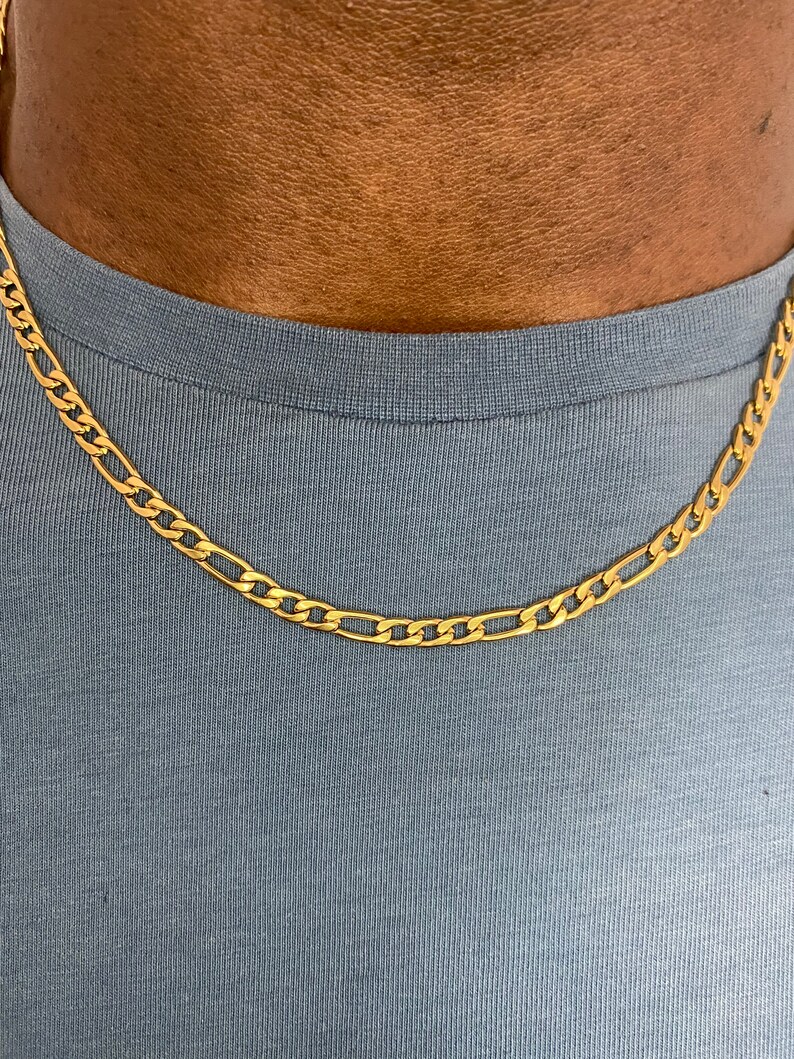 Figaro Chain 4.5mm Stainless Steel Figaro Chain Stainless | Etsy