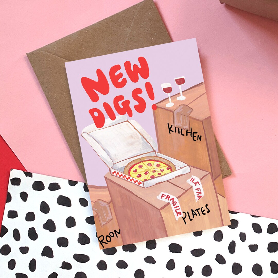 New Digs Card - Etsy