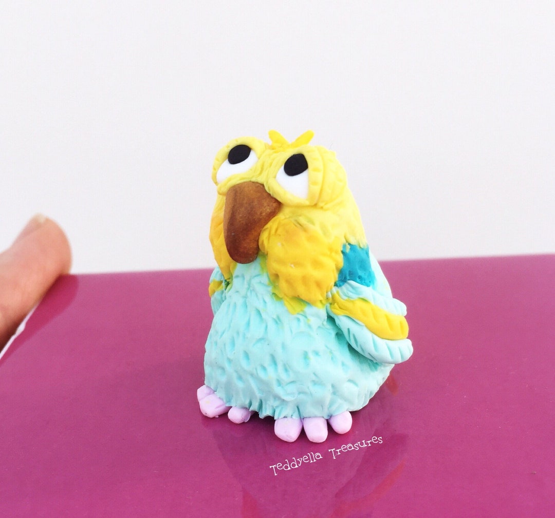 Budgie Gift Blue Budgie Figurine Budgie Owner Gift Parrot - Etsy