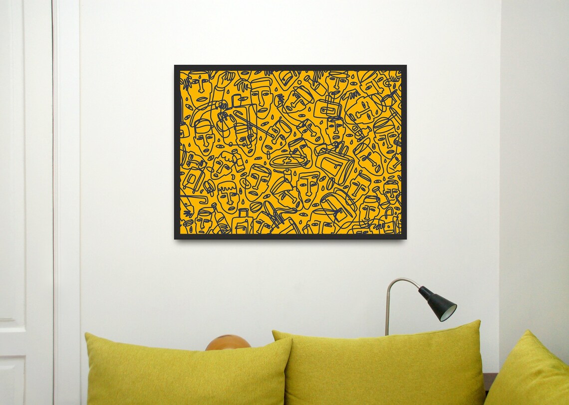 Downloadable Prints Mustard Yellow Decor Affiche Moutarde | Etsy