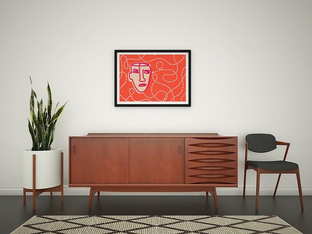 Horizontal Wall Art, Abstract Art Print, Downloadable Prints ...