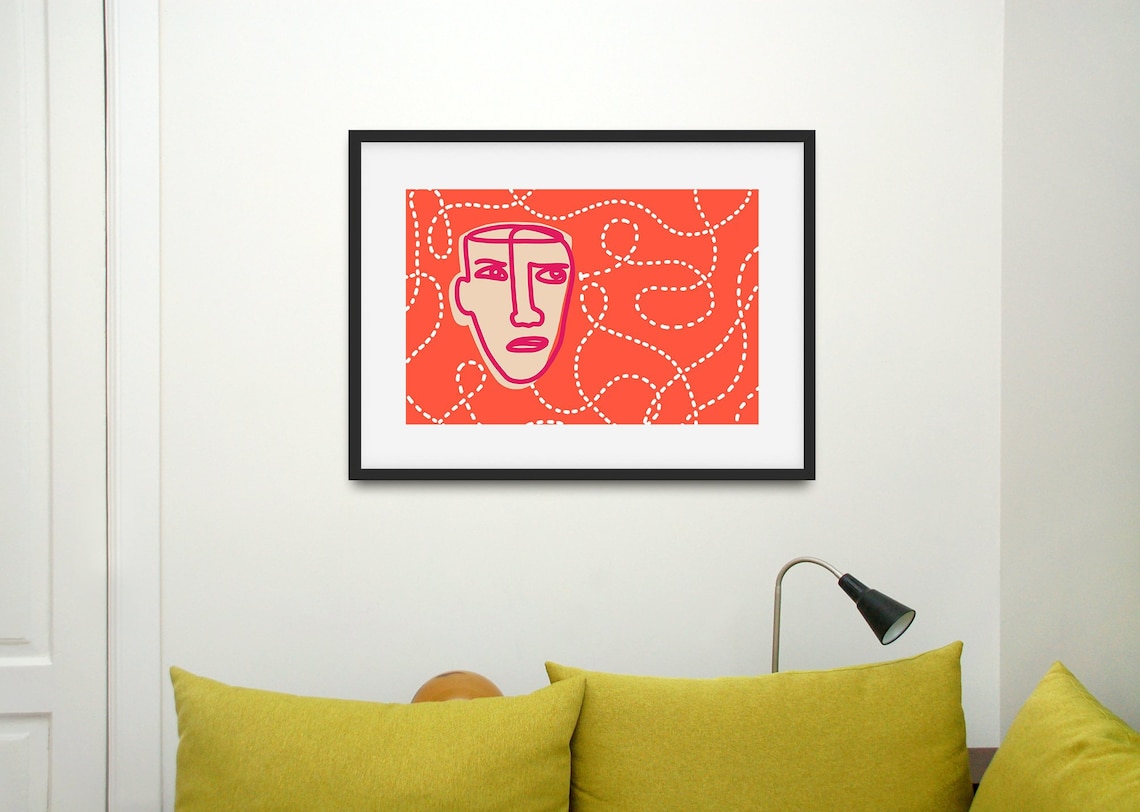 Horizontal Wall Art Abstract Art Print Downloadable Prints | Etsy