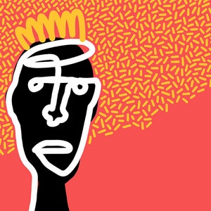 Horizontal Wall Art Abstract Line Art Face Downloadable - Etsy