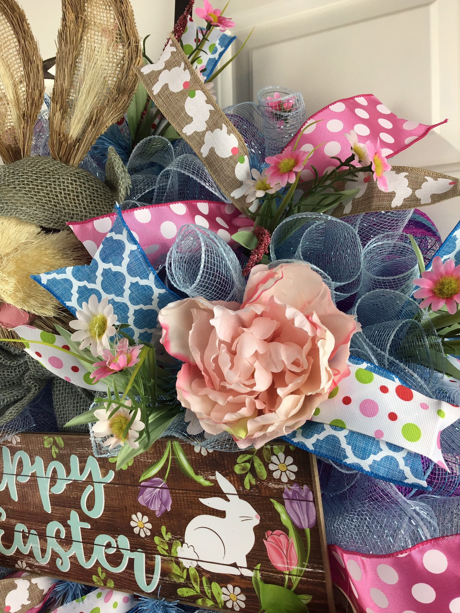 Easter Bunny Wreath, Peter Rabbit Wreath, Peter Cottontail Wreath, Deco ...