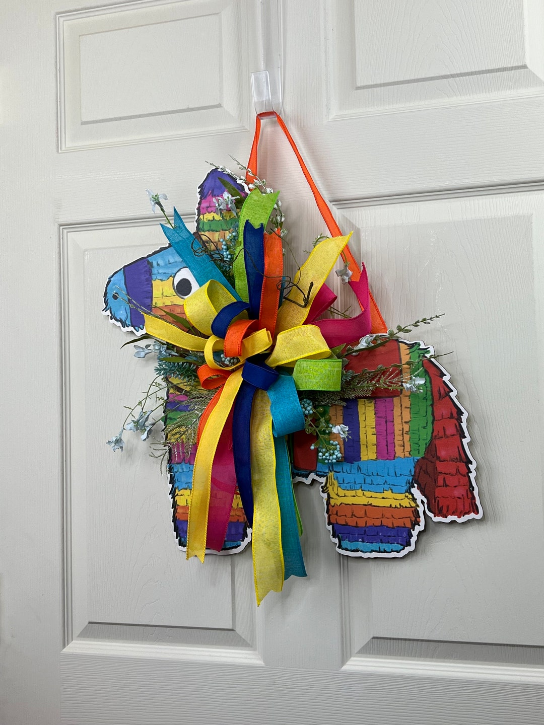 Fiesta Donkey Piñata Door Hanger, Fiesta Decor, Party Decor, Piñata ...