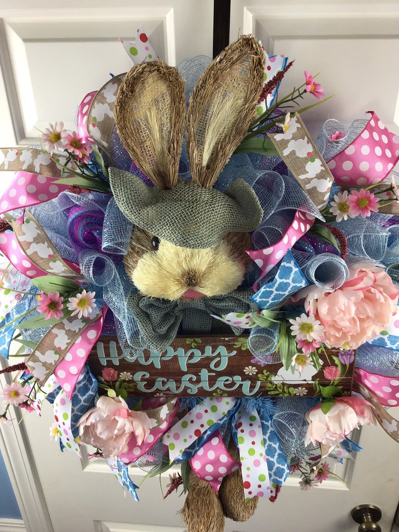 Easter Bunny Wreath, Peter Rabbit Wreath, Peter Cottontail Wreath, Deco ...