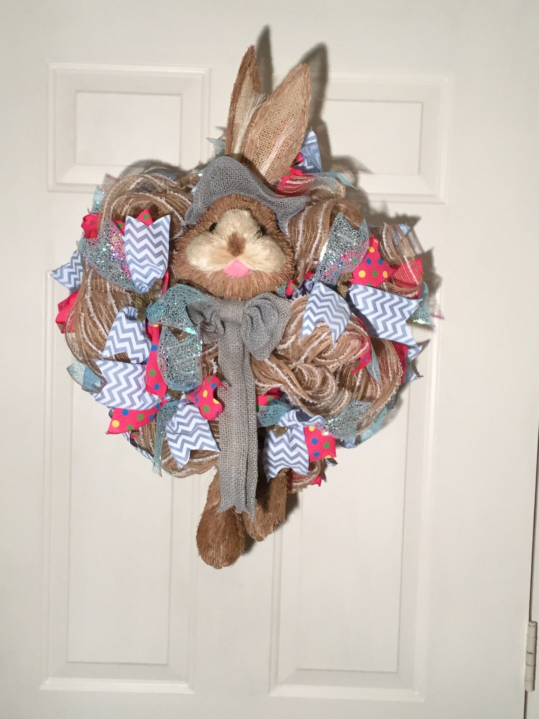 Easter Bunny Wreath, Peter Rabbit Wreath, Peter Cottontail Wreath, Deco ...