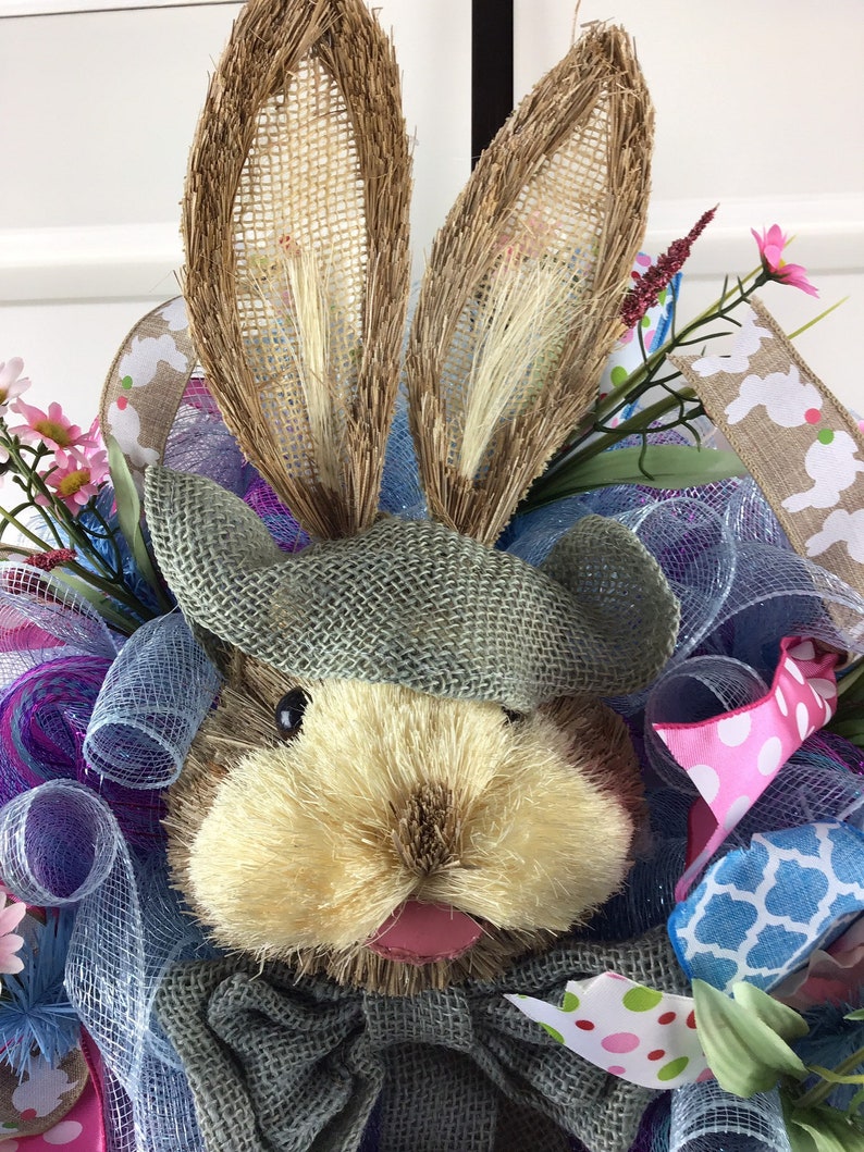 Easter Bunny Wreath, Peter Rabbit Wreath, Peter Cottontail Wreath, Deco ...