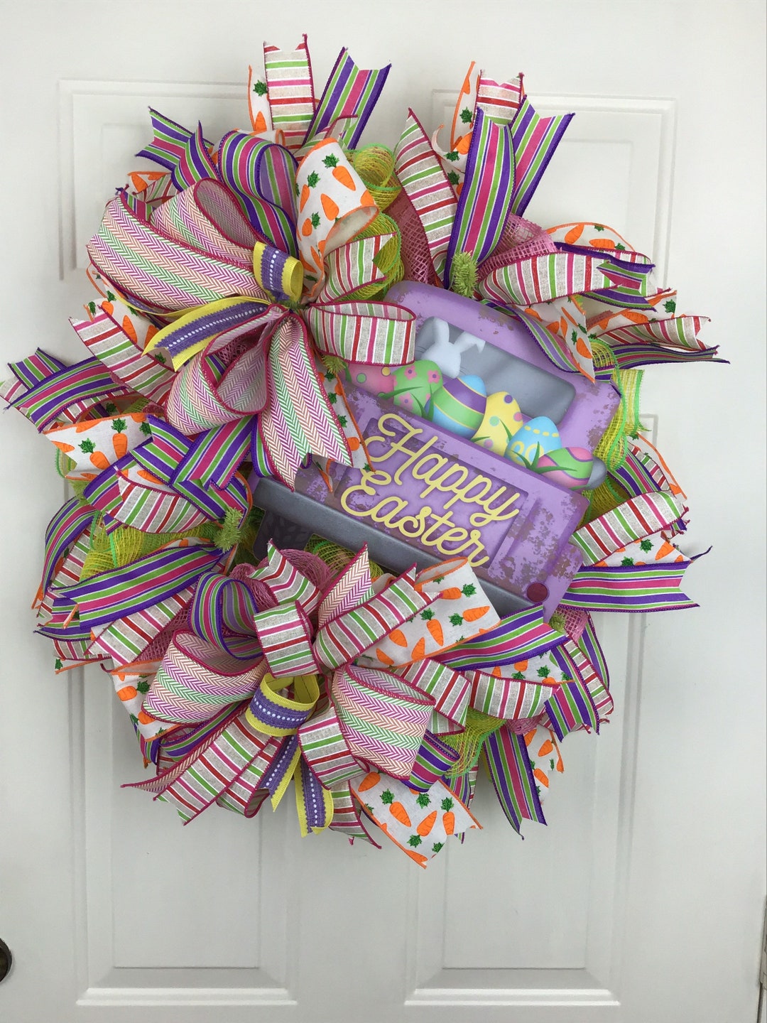 Easter Bunny Wreath, Peter Rabbit Wreath, Peter Cottontail Wreath, Deco ...