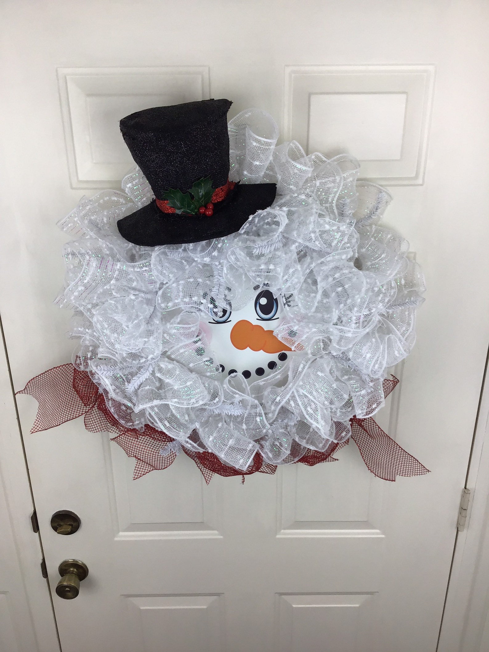 Snowman Wreath, Frosty Wreath, Character Wreath, Christmas Wreath ...